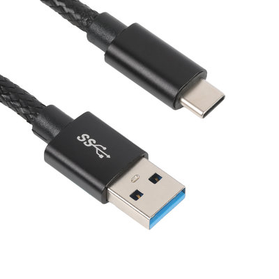 Usb C a USB un trenzado de carga rápido del nilón de Cabel los 2m del cable del vínculo del USB para el teléfono