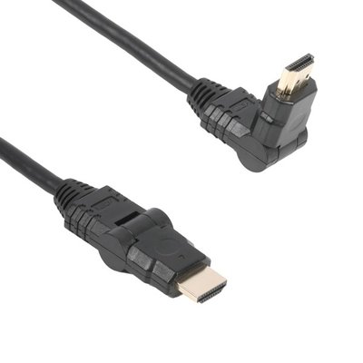 2,0 la edición 180 grados pescó la ayuda de alta velocidad 4K 3D del cordón con caña del cable de HDMI