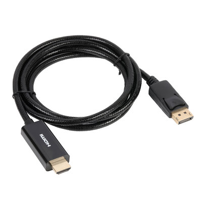 Displayport al cable 60hz que trenza de nylon los 2m del adaptador de Displayport del cable de Hdmi
