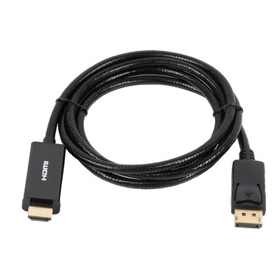 Displayport al cable 60hz que trenza de nylon los 2m del adaptador de Displayport del cable de Hdmi