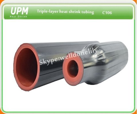 C106 Semi-Conductive/Insulation/Elastomeric Insulation Tri-Layer Heat Shrink Tube