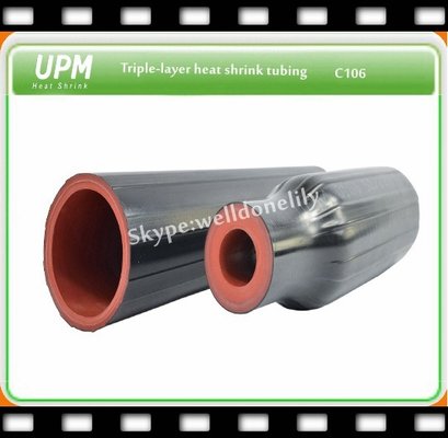 C106 Semi-Conductive/Insulation/Elastomeric Insulation Tri-Layer Heat Shrink Tube