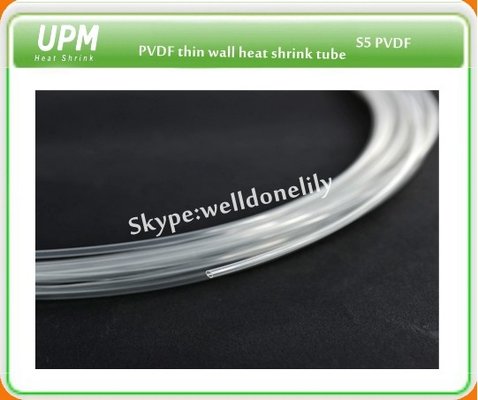 S5 PVDF/Kynar Thin Wall Heat Shrink Tube 175 degree temperature resistance VW-1 flame reta