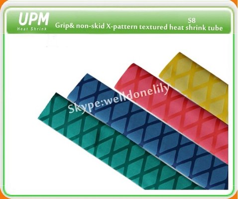 S8 Grip & Non Skid X-Patten Textured Heat Shrink Tube non-skip heat shrinkable sleeve