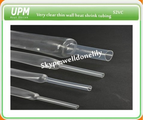 S2VC Very Clear Thin Wall Crosslinked Polyolefin Shrink Tubing