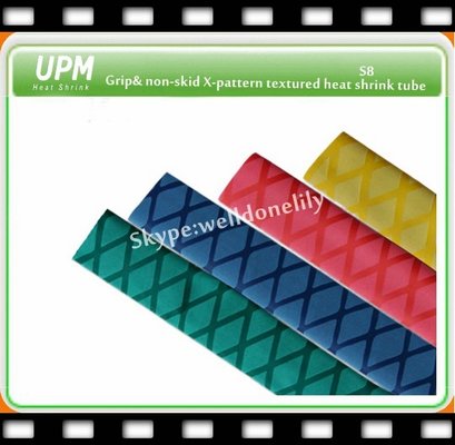 S8 Grip & Non Slip X-Patten Textured Heat Shrink Tube heat shrinkable sleeve for DIY marke