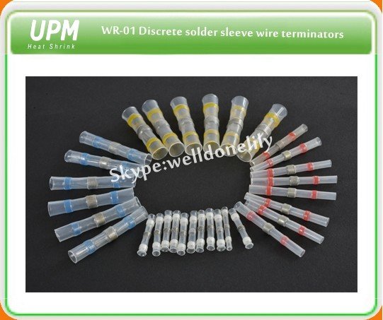 Heat shrinkable connector WR-01 Discrete Solder Sleeve Wire Terminators(Shield Terminators