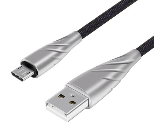 High Quality Zinc Alloy&Colth Braid Typv-C 2A fast charging USB Data Cable USB Charging Cable