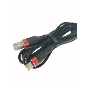 Black Silicone Type C USB Data Cable USB Charging Cable For Computer, Mobile Phone, Car, Tablet, Power Bank