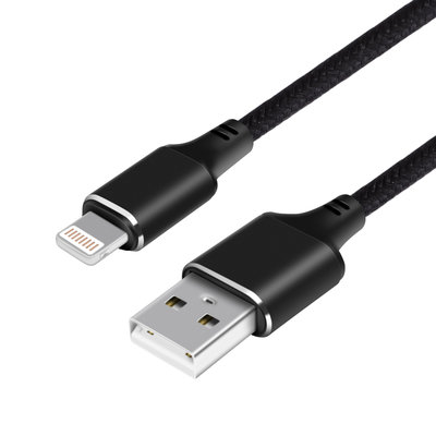 Black Nylon Braid  Micro USB Data Cable USB Charging Cable For Computer, Mobile Phone,Tablet, Power Bank