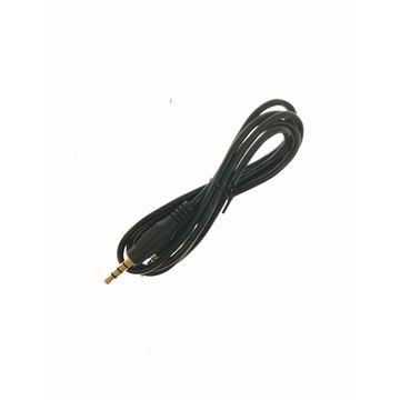 Black PVC External 3.5MM Aluminum Alloy Shell Male To Male Audio Cable More Durable Transmit Better Sound