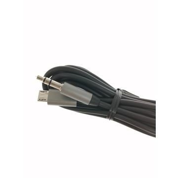 Black TPE External 3.5MM Aluminum Alloy Shell Micro USB To Female Stereo Audio Cable More Durable Transmit Better Sound