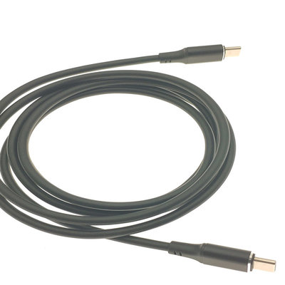 5A TPE Type-C to Type-C Fast Charging USB Data Cable With E-Mark Chip For Computer, Mobile Phone, Tablet, Power Bank