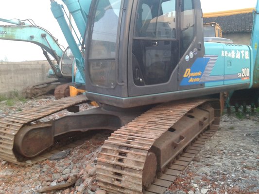 Used Kobelco Excavator SK200 1.0 Cbm Capacity , 2nd Hand Excavators