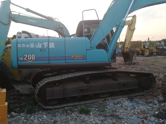 Used Kobelco Excavator SK200 1.0 Cbm Capacity , 2nd Hand Excavators