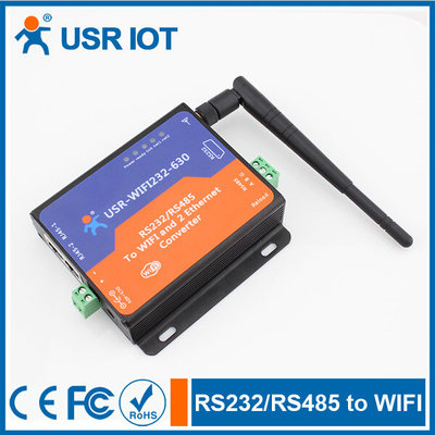 [USR-WIFI232-630] Serial RS232/ RS485 to Wifi Server with 2 Channel RJ45 supplier