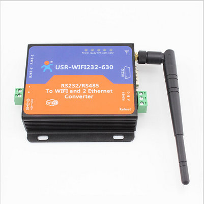[USR-WIFI232-630] Serial RS232/ RS485 to Wifi Server with 2 Channel RJ45 supplier