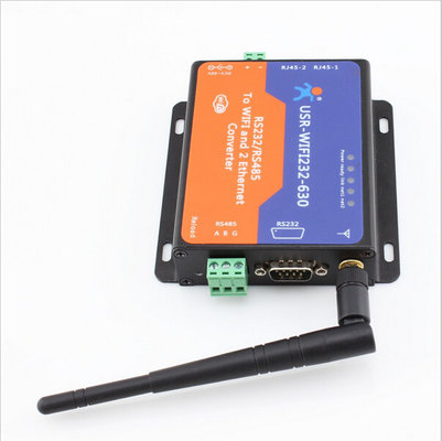 [USR-WIFI232-630] Serial RS232/ RS485 to Wifi Server with 2 Channel RJ45 supplier