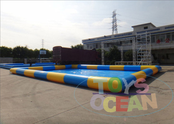 10X10M Large Outdoor Inflatable Water Toys For Swimming Pool 0.9mm PVC