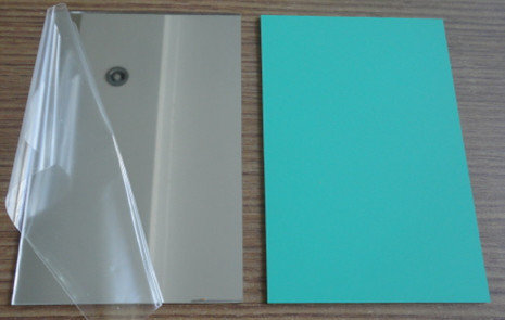 Unique 3mm Plastic sign Adhesive Mirror Acrylic Sheet 4 x 6 , Coloured acrylic panels