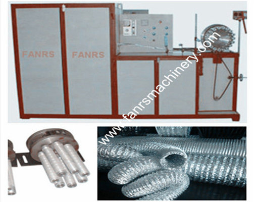 Different Diameters Aluminum Flexible Duct Machine With Temperature Control System