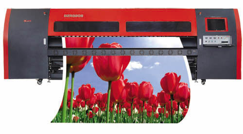 CNC Milled Aluminum High Saturation Large Format Solvent Printer for Outdoor Billboard