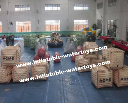 Custom Paintball Bunker Inflatable Sport Games for 10 Person 68PC