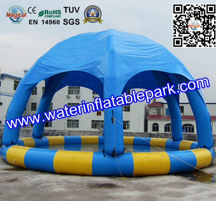PVC Flexible Kids Cool  Inflatable Pool Toys With Tent Cover