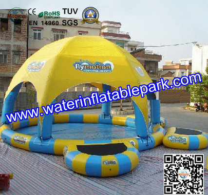 PVC Flexible Kids Cool  Inflatable Pool Toys With Tent Cover