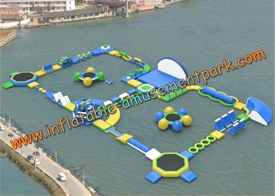 32OZ PVC Triangle Giant Beach Inflatable Water Parks Lake Floating Water Games