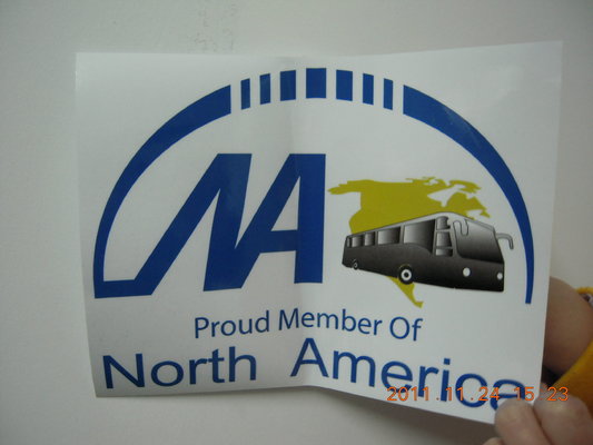 PVC Vinyl Bus Wrapping Stickers UV Flatbed Printer , 720-2880dpi