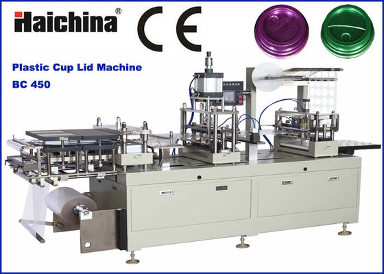 Cup Lid Plastic Thermoforming Machine , vacuum plastic molding machine