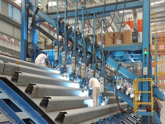 Hydraulic Bridge Panel Assembly Pipe welding Equipment Multi - head Gantry frame