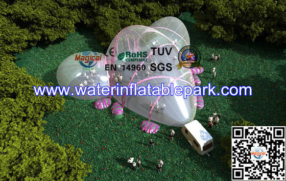 1.0mm PVC  Clear Camping Tent  / Party Inflatable Lawn Bubble Tent