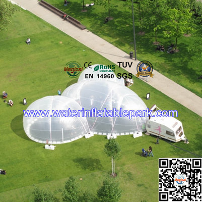 1.0mm PVC  Clear Camping Tent  / Party Inflatable Lawn Bubble Tent