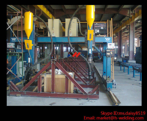 Professional H / I Beam Flange And Seam Welding Line Automatic Welding Machine