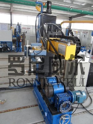 Process Pipe Prefabrication Line , Compact Rotator Elbow Automatic Welding Machine