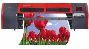 CNC Milled Aluminum High Saturation Large Format Solvent Printer for Outdoor Billboard