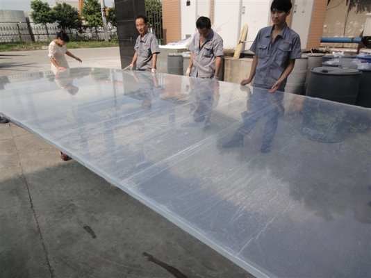 Milky Aquarium Pool PMMA Fluorescent Acrylic Sheet , Clear Plexiglass Panels