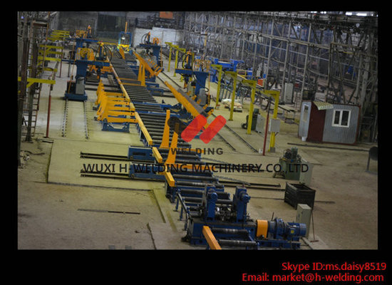High Speed Column-beam H-beam Automatic Welding Machine With Flux Feeding System