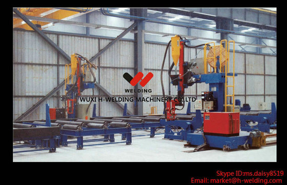 High Speed Column-beam H-beam Automatic Welding Machine With Flux Feeding System