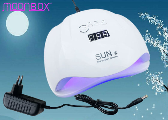 SUN X 54W Nail Drying Machine UV LED Nail Gel Polish Curing Lamp with Bottom 30s / 60s Timer LCD Display Lamp