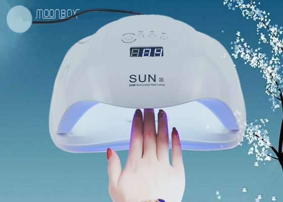 SUN X 54W LED Nail Gel Polish Curing Lamp with Bottom 30s / 60s Timer LCD Display Lamp