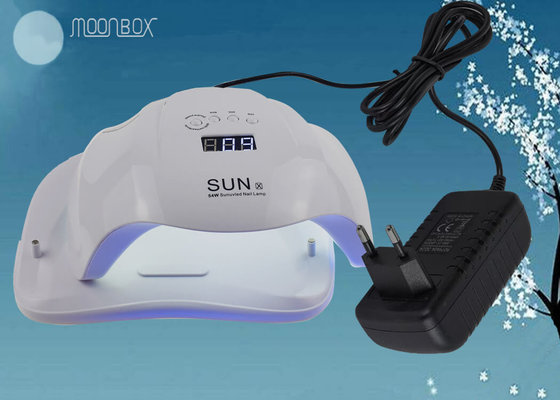 SUN X 54W UV LED Nail Gel Polish Curing Lamp with Bottom 30s / 60s Timer LCD Display