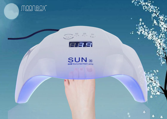 SUN X 54W Gel Curing Machine UV LED Nail Gel Polish Curing Lamp with Bottom 30s / 60s Timer LCD Display Lamp