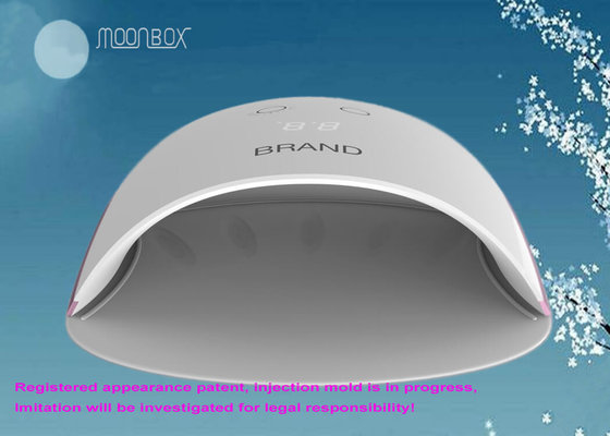 Drying Nail Gel LED Manicure Lamp Moonbox 6 Vacuum Aluminum Plated Inner Case