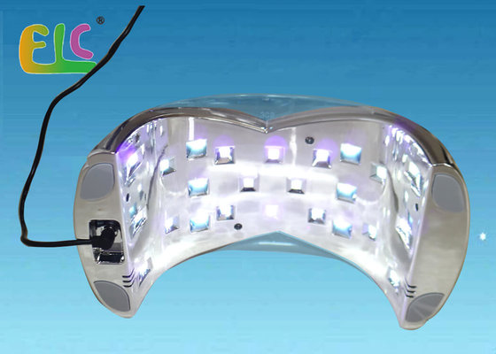 Transparent Acrylic Case Uv Nail Curing Lamp Heater Lights 36 Watt With Leather Surface LC 8