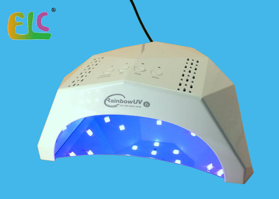 Smart Sensing Uv Led Nail Lamp , 24W 48W Switchable Nail Polish Lamp Dryer Rainbow 6