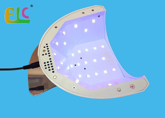 Smart Sensing Uv Led Nail Lamp , 24W 48W Switchable Nail Polish Lamp Dryer Rainbow 6