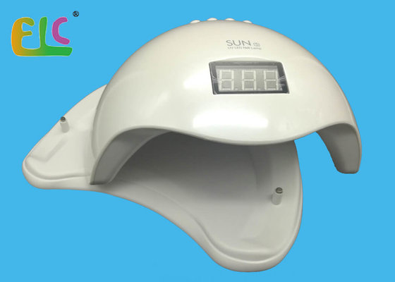 SUN 5 Plus 48w Gel Nails Light Box, Professional UV Nail Lamps With Large LCD Time Display for Two Hands